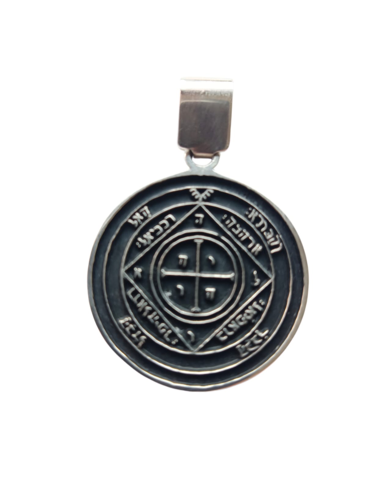 5o PENTACULO DE SATURNO REY SALOMÓN PLATA 925 - Joyería Esotérica